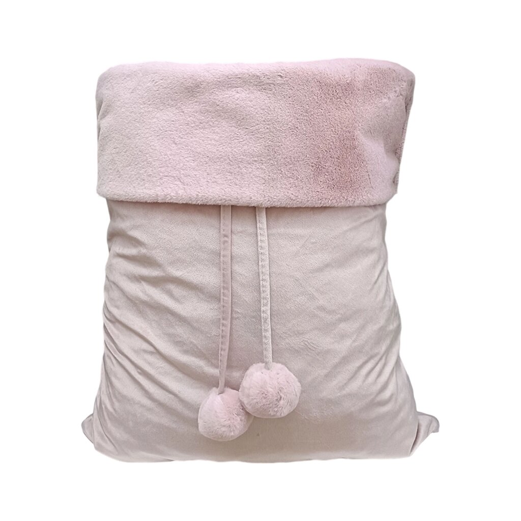 Рождественский Подарок Кладет В Мешки Большую Тканевую Сумку На Шнурке Для Праздничной Упаковки Подарков