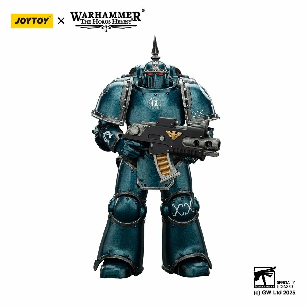Подвижная фигурка JOYTOY Warhammer 40K 1/18 Action Figures Alpha Legion MKIII Tactical Legionary