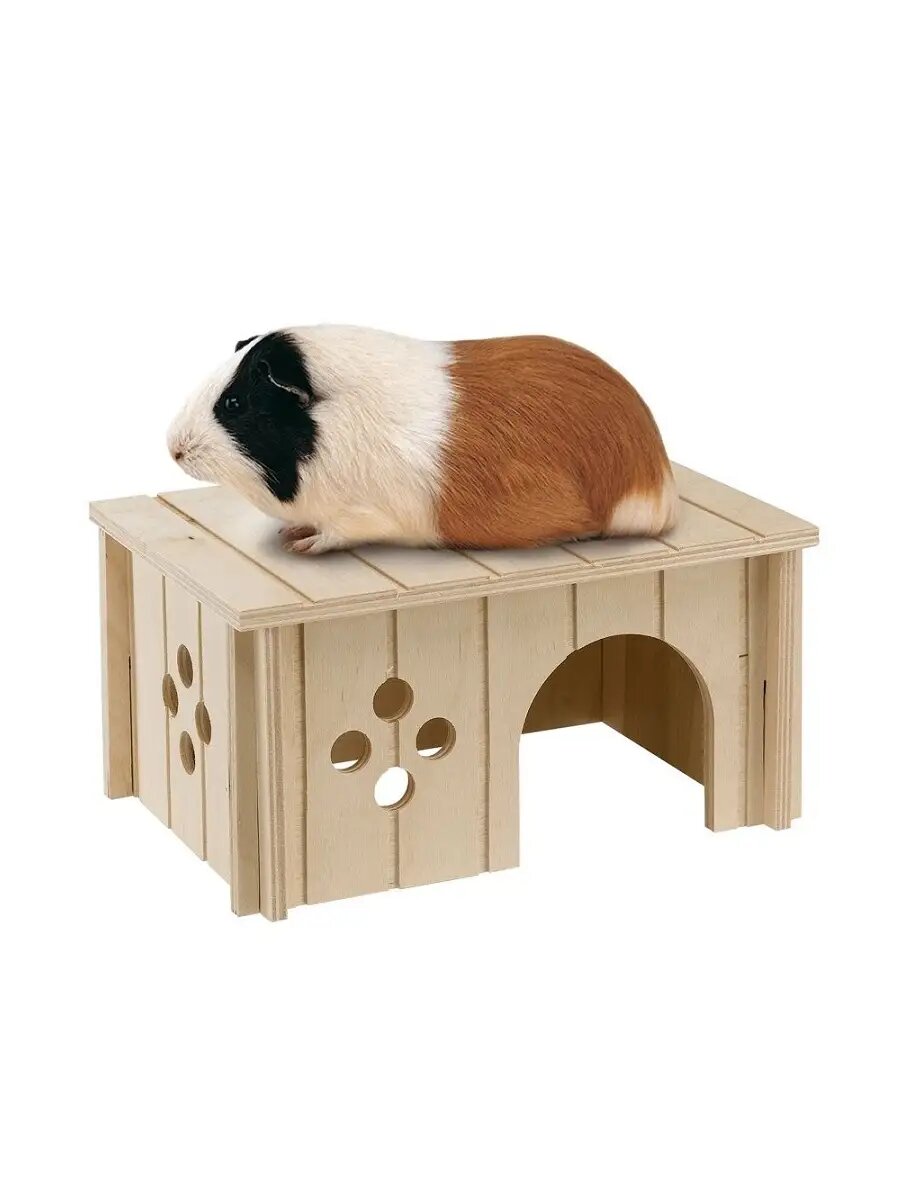 Деревянный домик для морских свинок