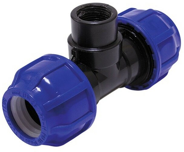 ВР тройник ПНД 25х3/4 - соединительный фитинг HDPE для водопровода и канализации