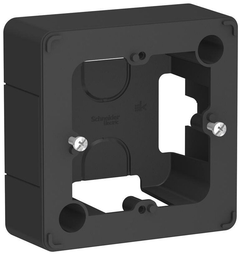 Коробка установочная Systeme Electric Blanca 86x86 квадратная IP20 антрацит