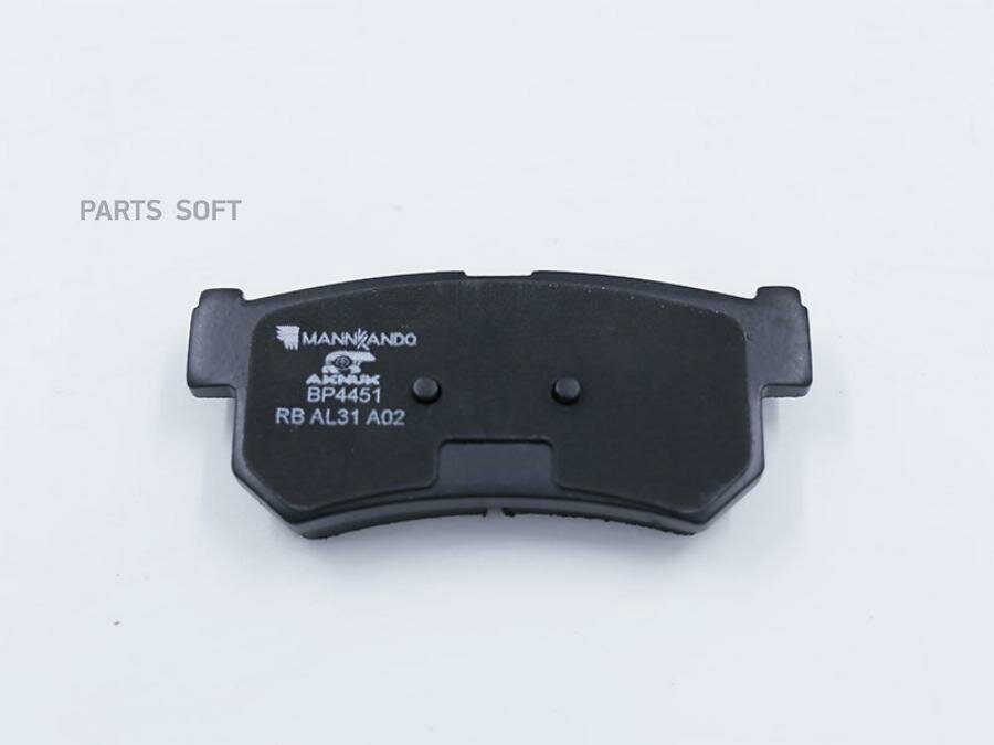 BP4451 AKNUK Колодки тормозные дисковые задние AKNUK SSANGYONG MUSSO (FJ), 01/93 - BP4451 AKNUK