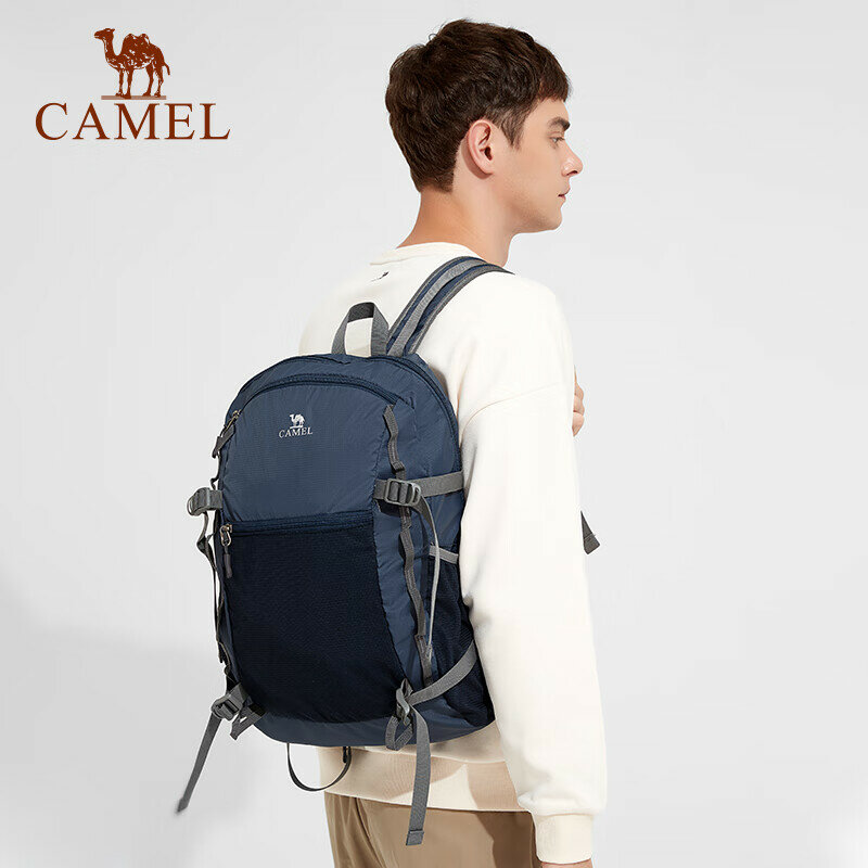 Рюкзак CAMEL, Outdoor Sports Hiking Backpack Ultra-Light for Men And Women, водонепроницаемый, для активного отдыха, для велоспорта, унисекс, песочный/черный