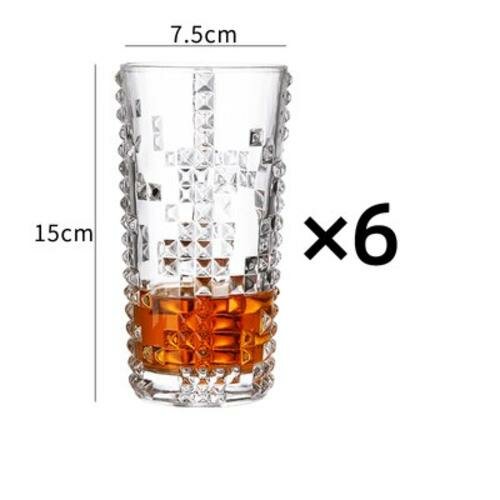 6 360 мл креативных бокалов бокалов бренди бокал ликера индивидуальный сок пивной стакан домашний напиток молочный стакан