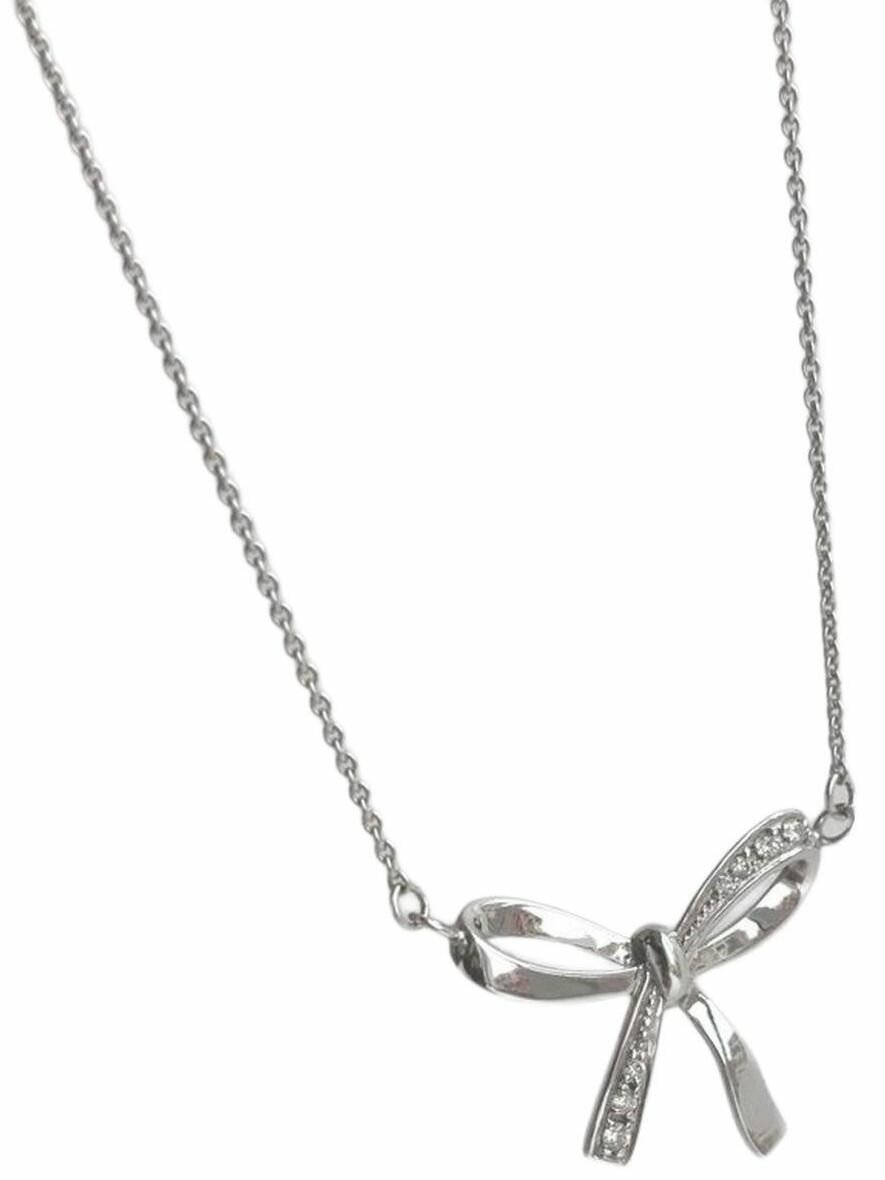 Колье, белое золото, 750 проба, бриллиант