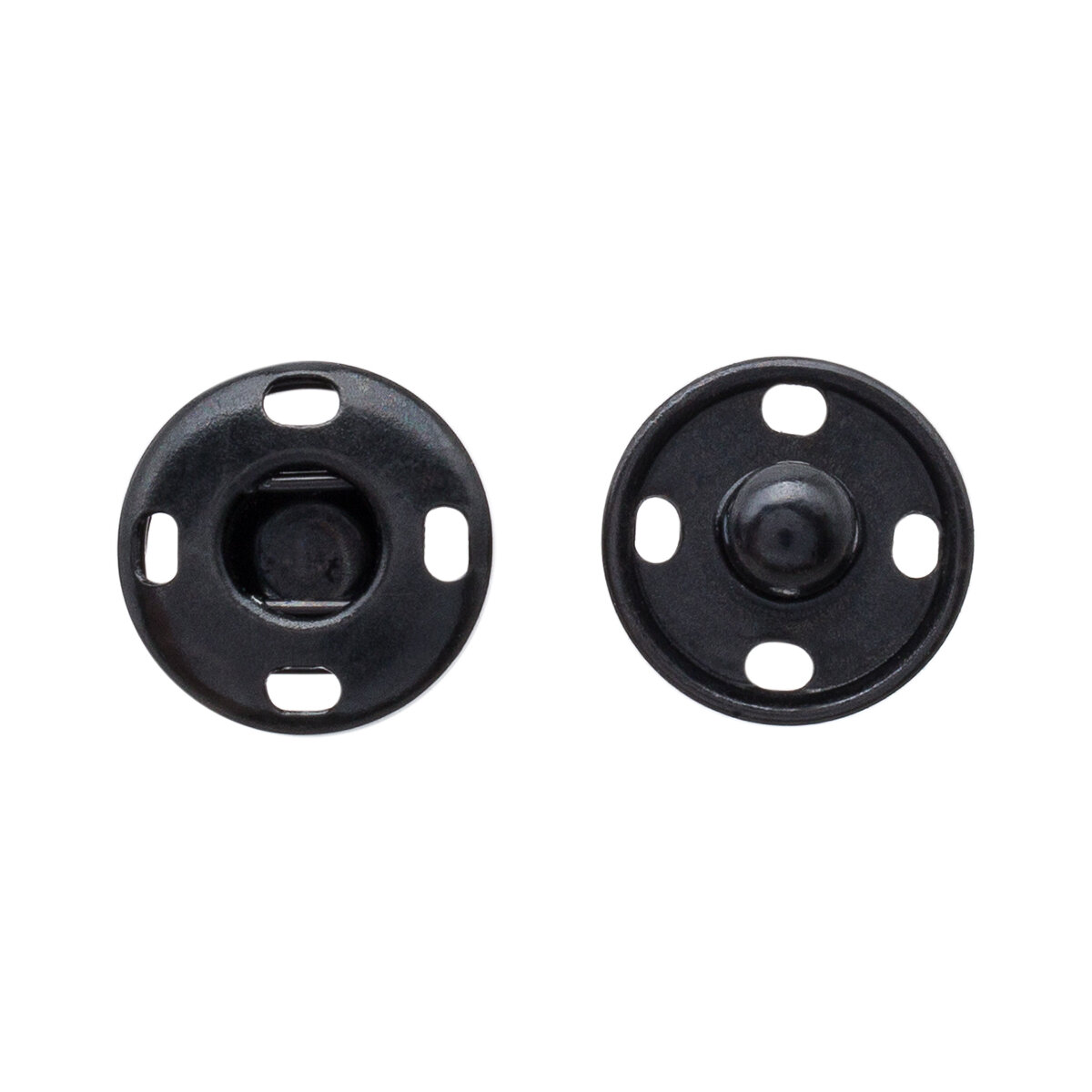 Кнопки для одежды пришивные CSC, 10 мм, на блистере, 24 штуки, цвет черный