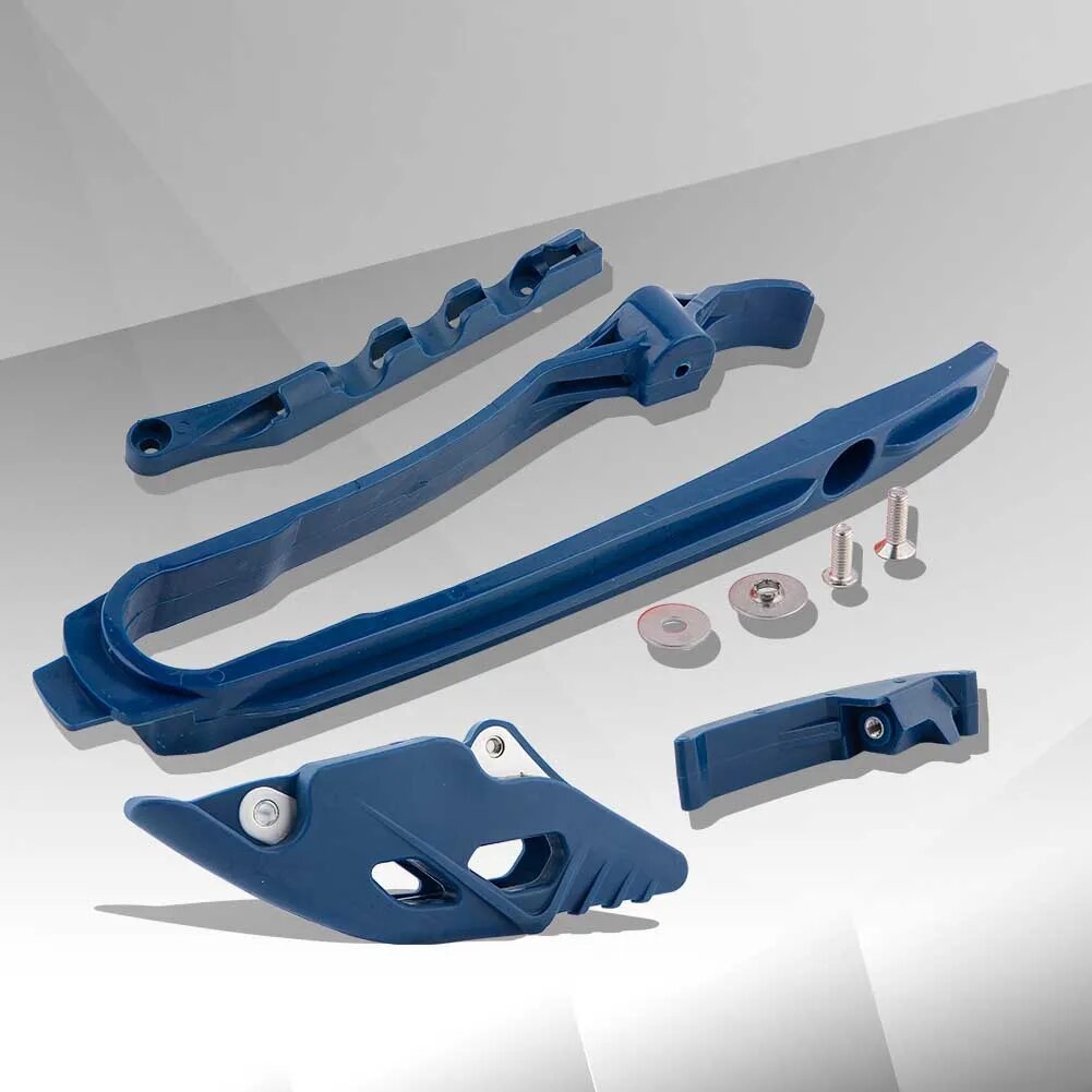 Комплект слайдеров цепи мотоцикла, Направляющая цепи, тормозной шланг, зажим для KTM XC XCF SX SXF 125 200 250 300 350 450 2023 2024 Blue