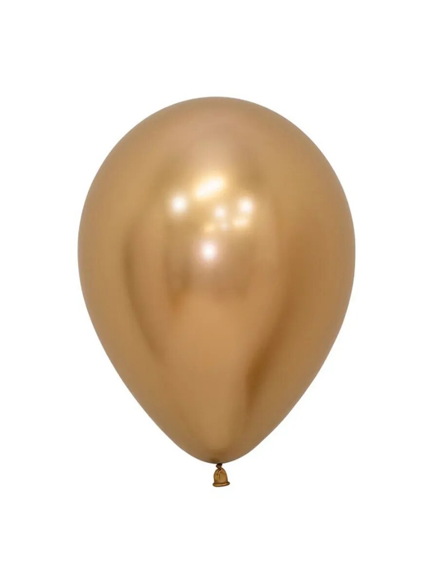 Рефлекс Золото (Зеркальные шары) / Reflex Gold, латексный шар (18"/46 см ) 1 шт. / SEMPERTEX, Колумбия