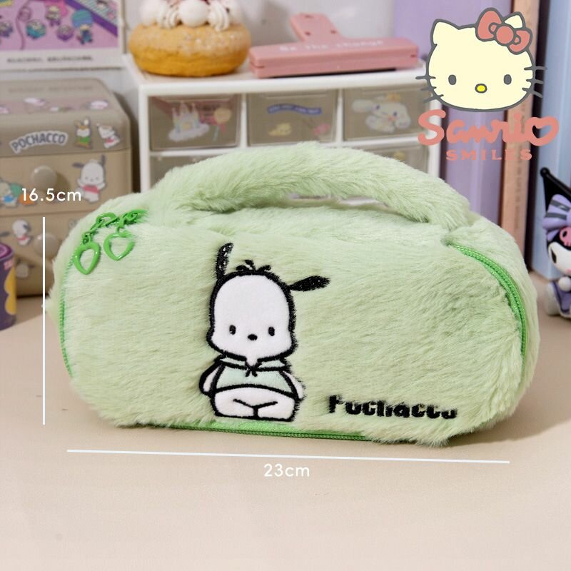 Санрио Почакко Оригинальный Плюшевый пенал в виде Pochacco от Sanrio
