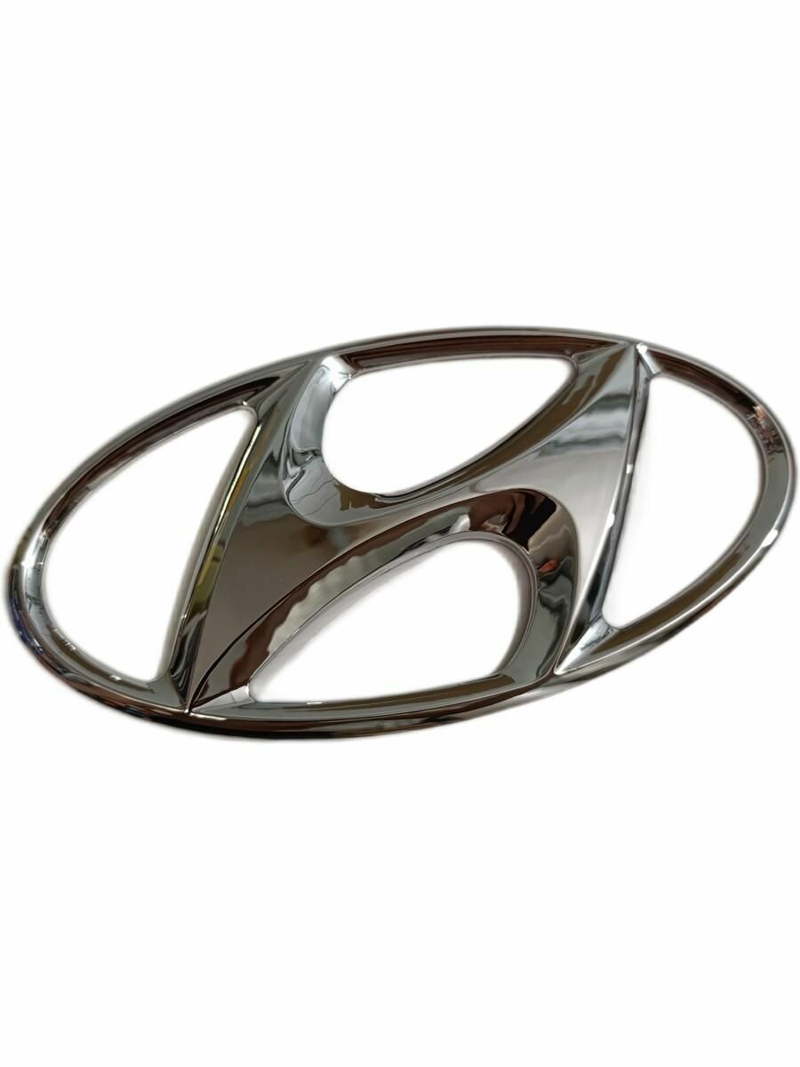 Эмблема Hyundai 190x95 мм Хром