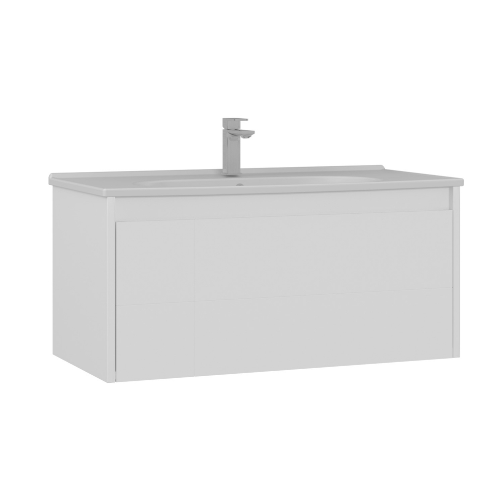 Тумба с раковиной ORKA Likya 100 белый матовый 5002490