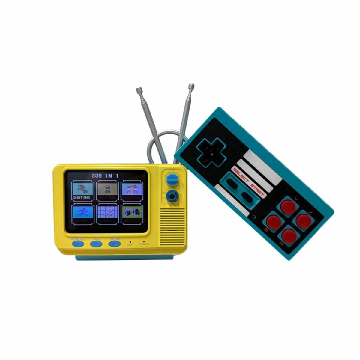 Игровая консоль Retro TV 3,0-дюймовый портативный плеер со встроенным 339-в-1 C3 Classic Games Мини карманный геймпад для детей Подарок