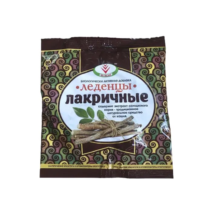 Леденцы Лакричные (леденцы по 2 г) 50 г 1 уп