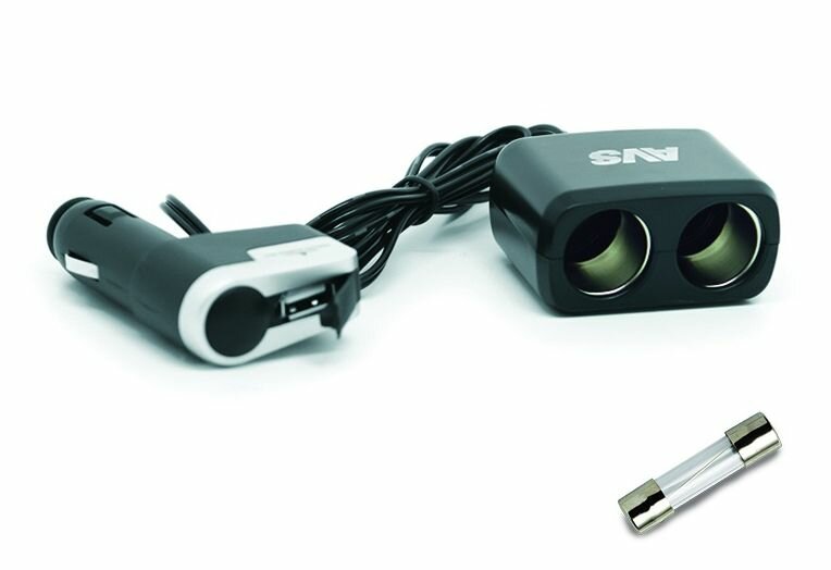 Разветвитель прикуривателя AVS 12/24 (на 2 выхода+USB) CS213U