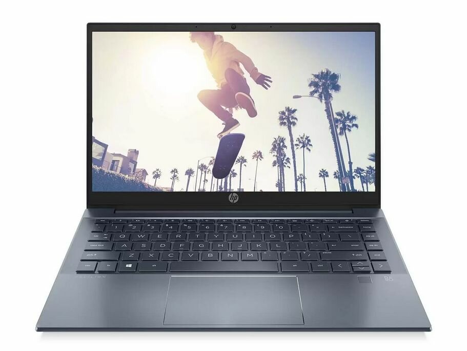 14" Ноутбук HP Pavilion 14-EC0010UR (491K0EA) синий - 1920x1080, IPS, AMD Ryzen 3 5300U, ядра: 4 x 2,6 ГГц, 8 ГБ, SSD 512 ГБ, AMD Radeon Graphics, Windows 10 Home
