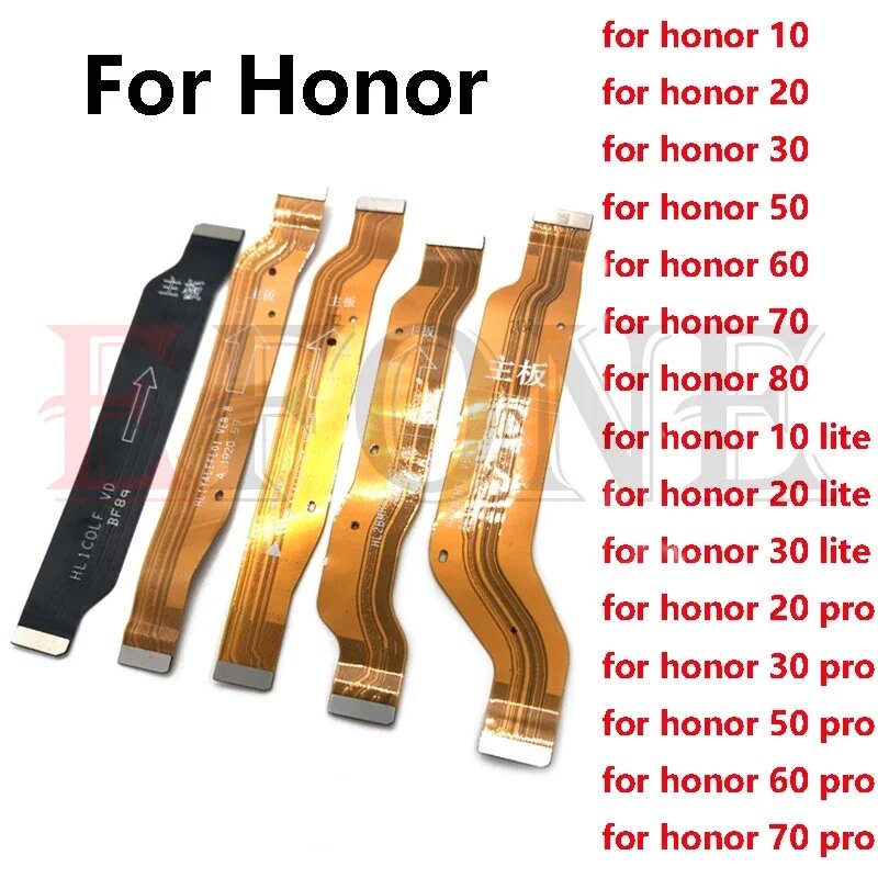 Для Huawei Honor 10 20 30 50 60 70 80 Pro Lite 20i основная материнская плата для подключения ленты ЖК-дисплея разъем основная плата гибкий кабель For Honor 20