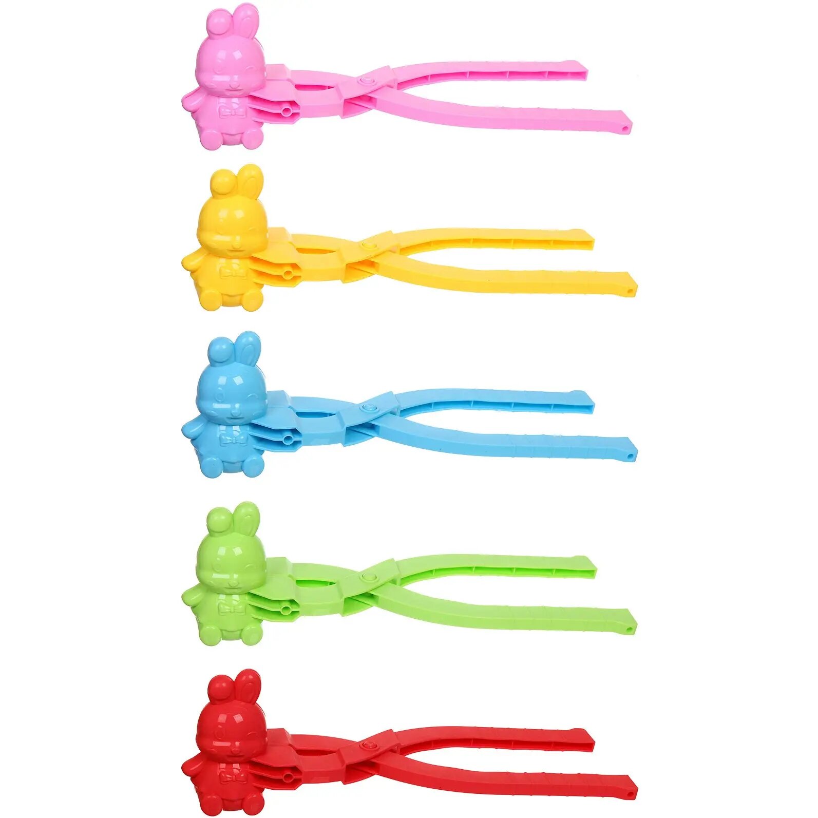 Снежколеп пластиковый "Зайчик" 32см, 1 штука, цвета в ассортименте, для детского творчества