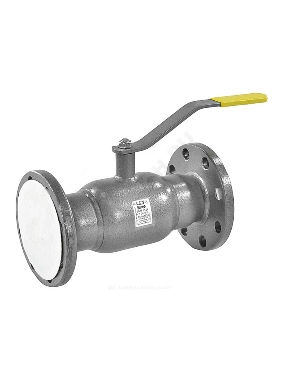 Кран шаровой сталь КШ. Ц. Ф Ду 100 Ру25 фл L=350мм полнопроходной L=350 LD КШ. Ц. Ф.100.025. П/П.02