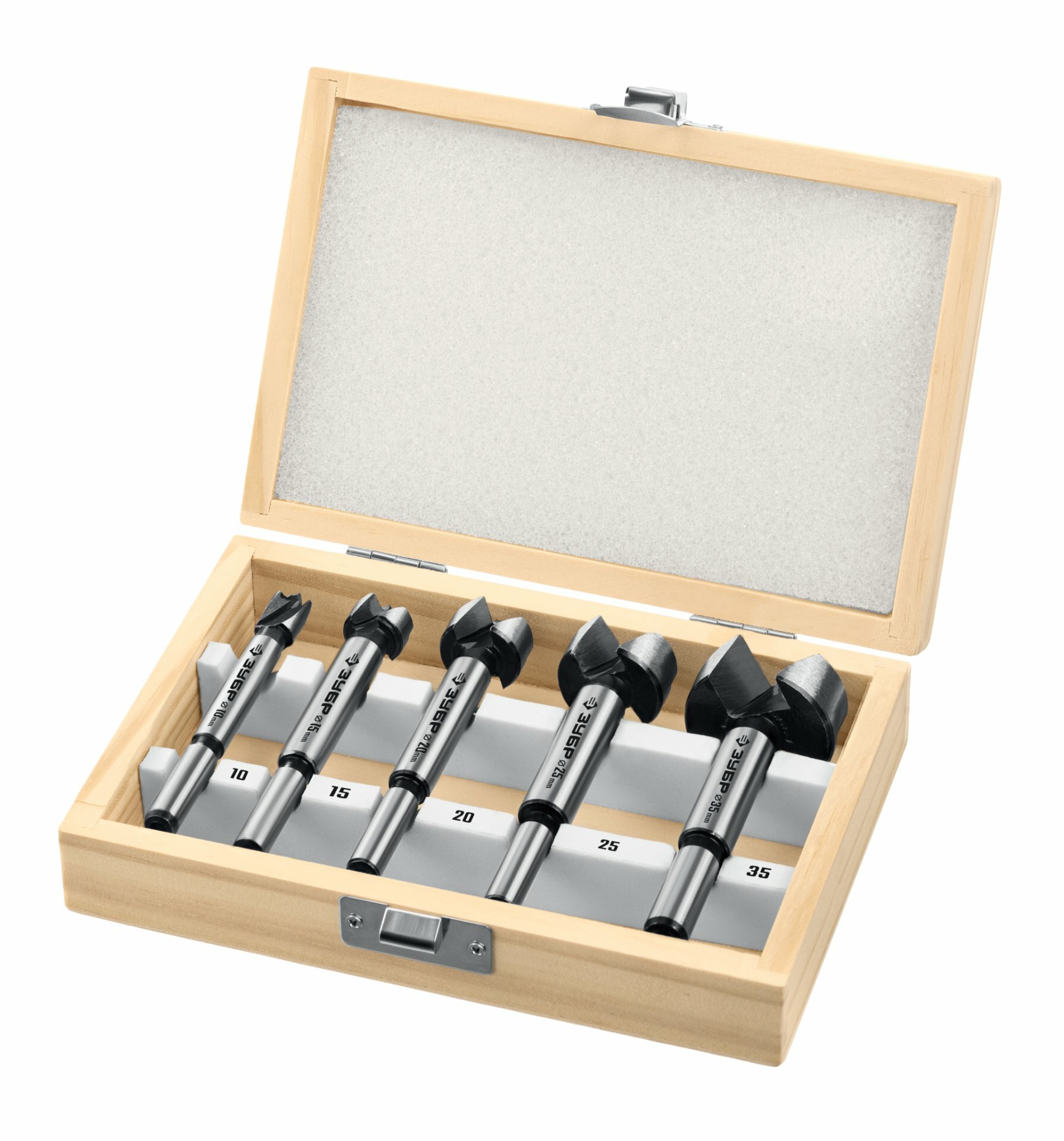 ЗУБР Форстнер 5 шт: 10-15-20-25-35 мм, набор сверл Форстнера по дереву, фанере, ДСП(2994-H5)