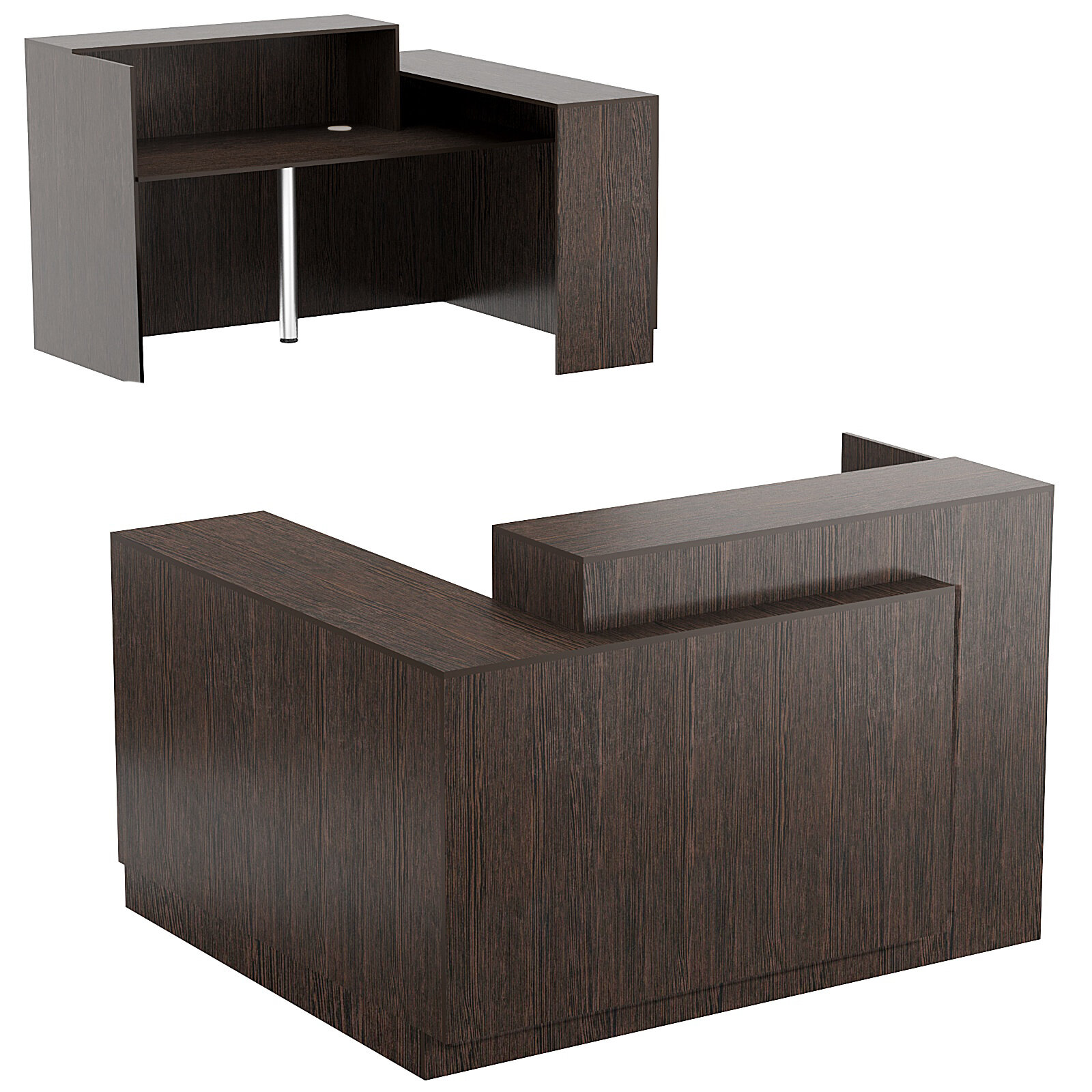 Стойка ресепшен верона №3А, Дуб Венге