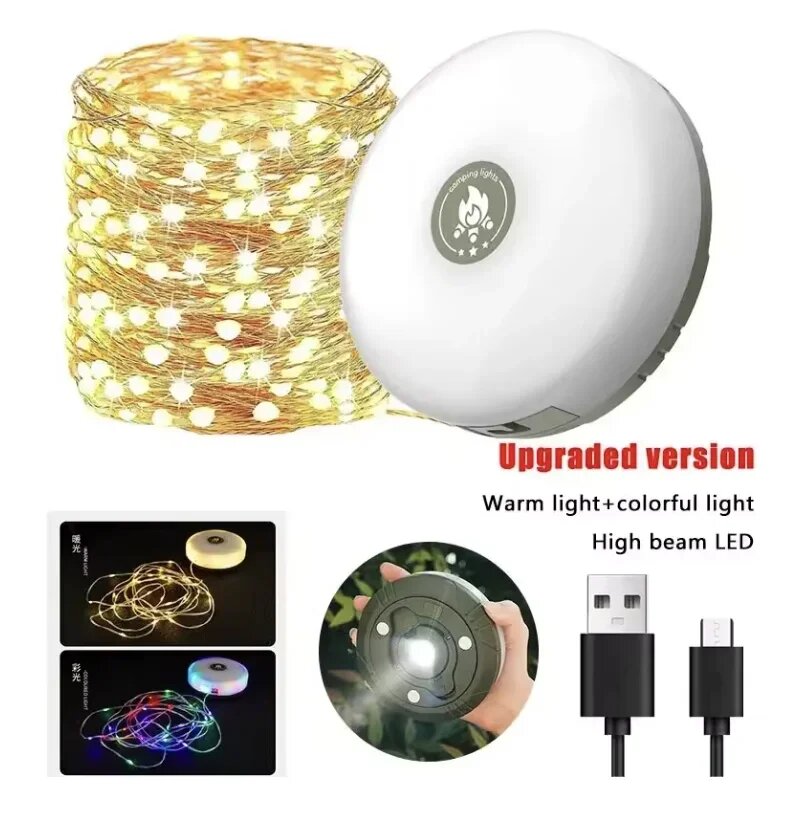 LED лампа ZSPQGD атмосферная 10 м военный зеленый Warm and colorful