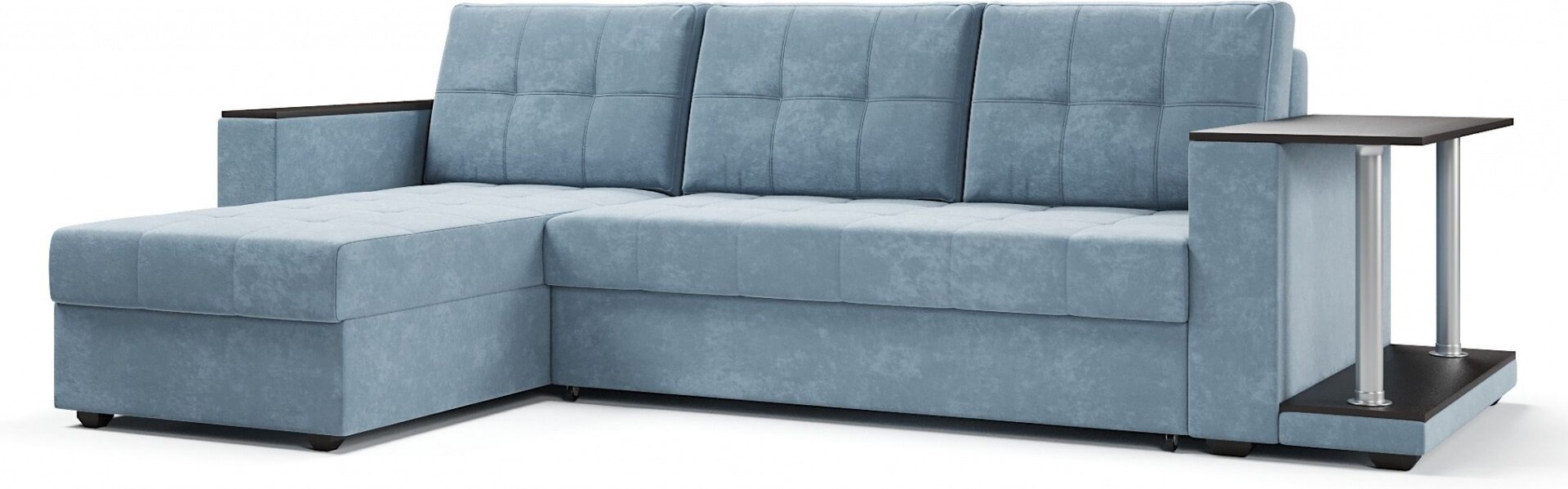 Угловой диван Атланта Люкс со столиком Bingo Slate