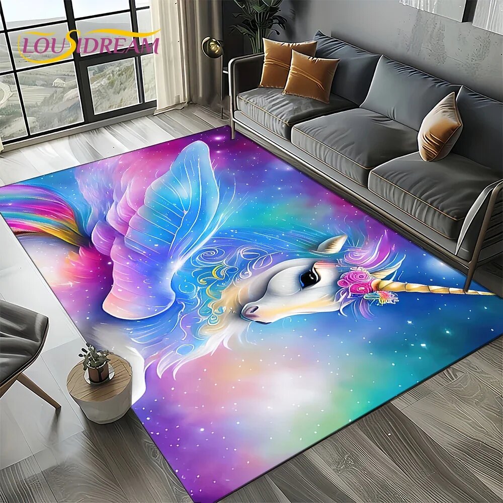 LOUSIDREAM ковёр с единорогом для девочки 60x90cm( 23x35in ), 26