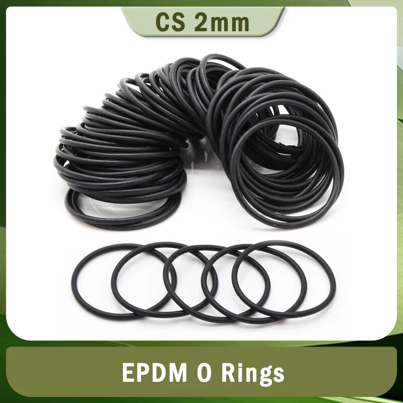 Уплотнительные кольца EPDM CS 2 мм, черные, 5~100 мм OD 32mm ID 28mm, 10Pcs