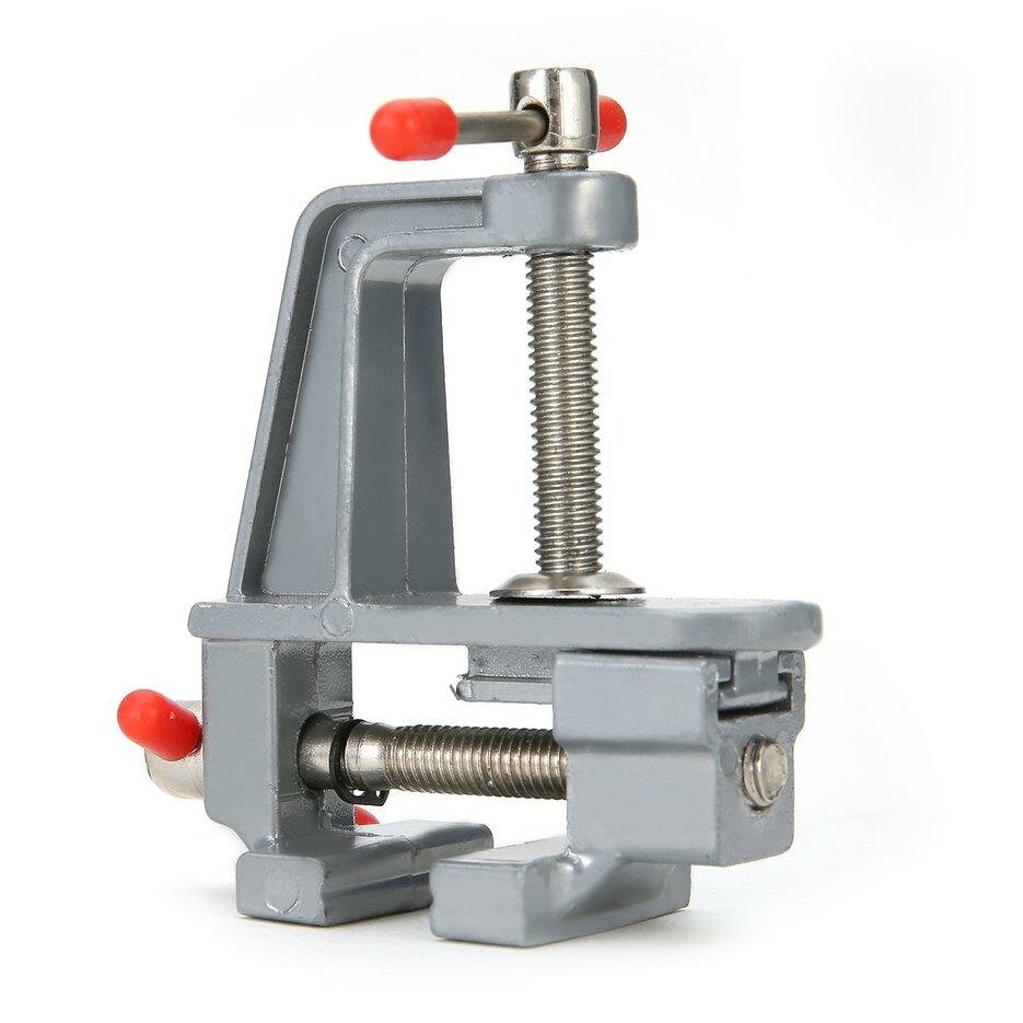 Портативный алюминиевый сплав настольные тиски металлический зажим слесарный зажим DIY детали