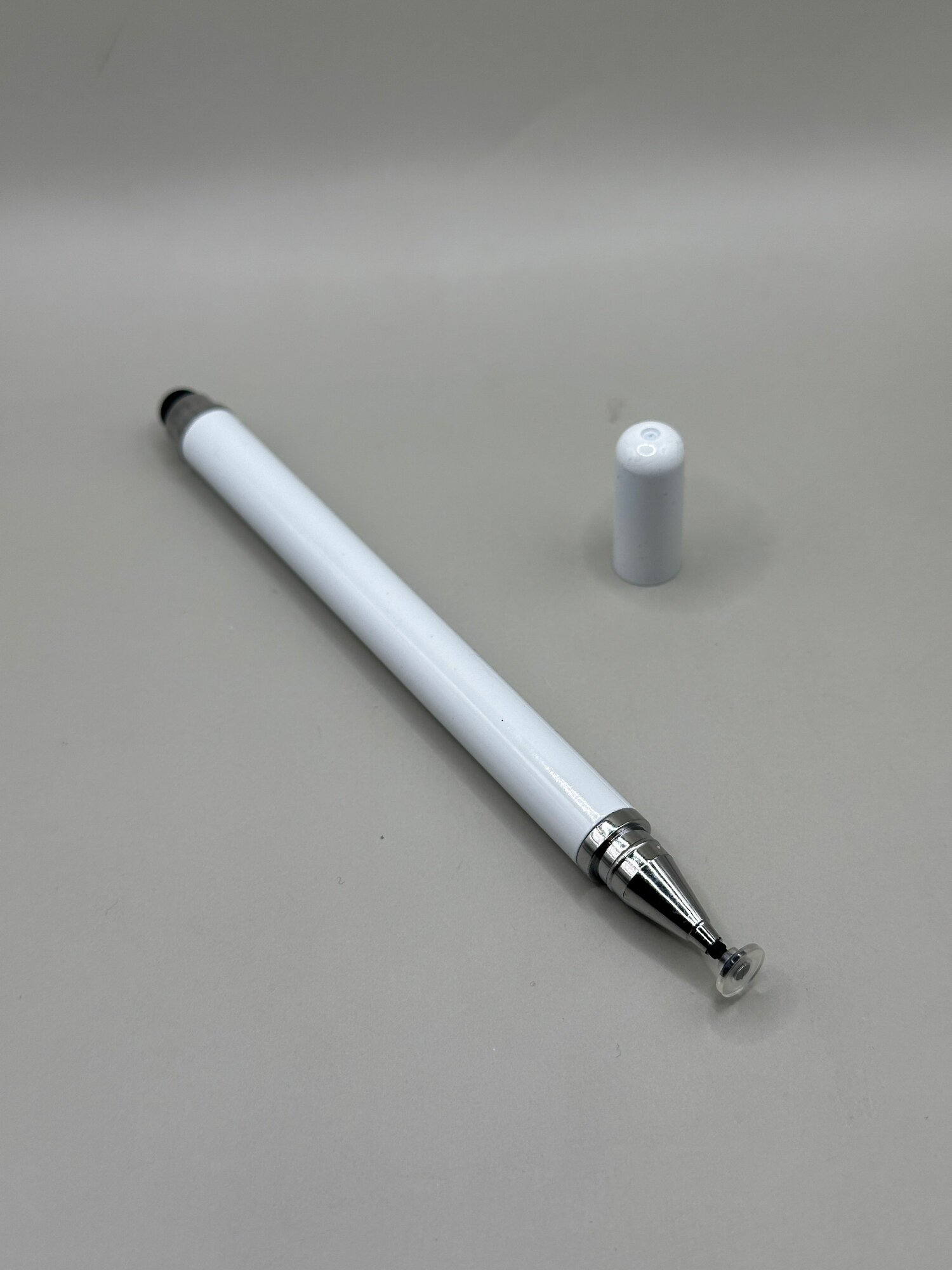 Стилус-ручка, для смартфонов/планшетов, ёмкостный экран, 6 г, белый