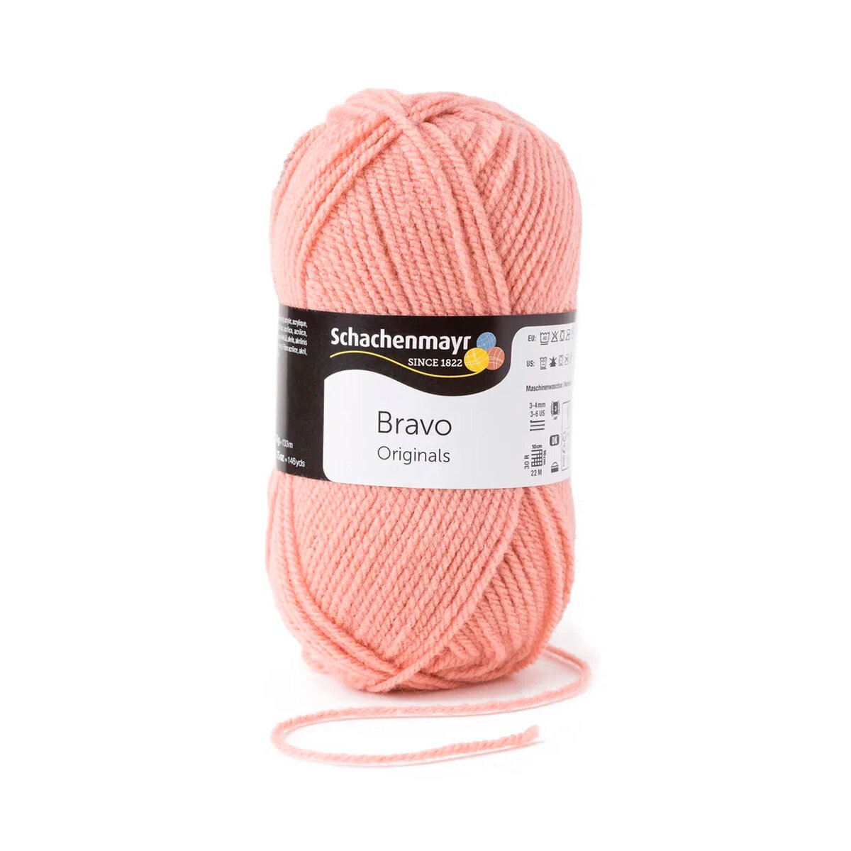 Bravo /Браво/ пряжа Schachenmayr Originals, MEZ, 9801211 (08346, pfirsich (персик), оранжевый)