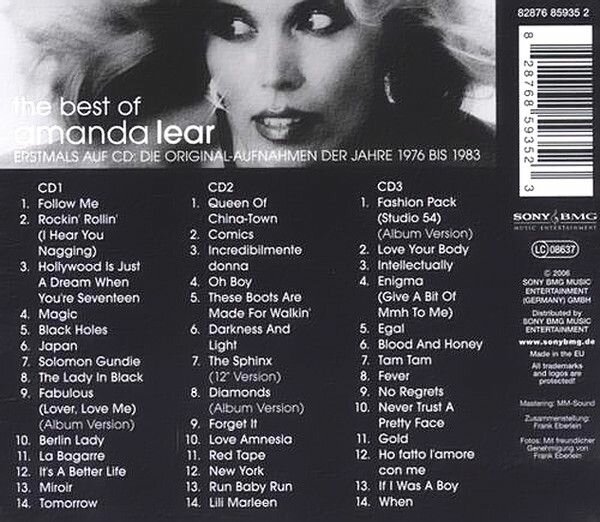 Диск Amanda Lear - The Sphinx: Das Beste 1976 - 1983 (3 CD) — фото 1