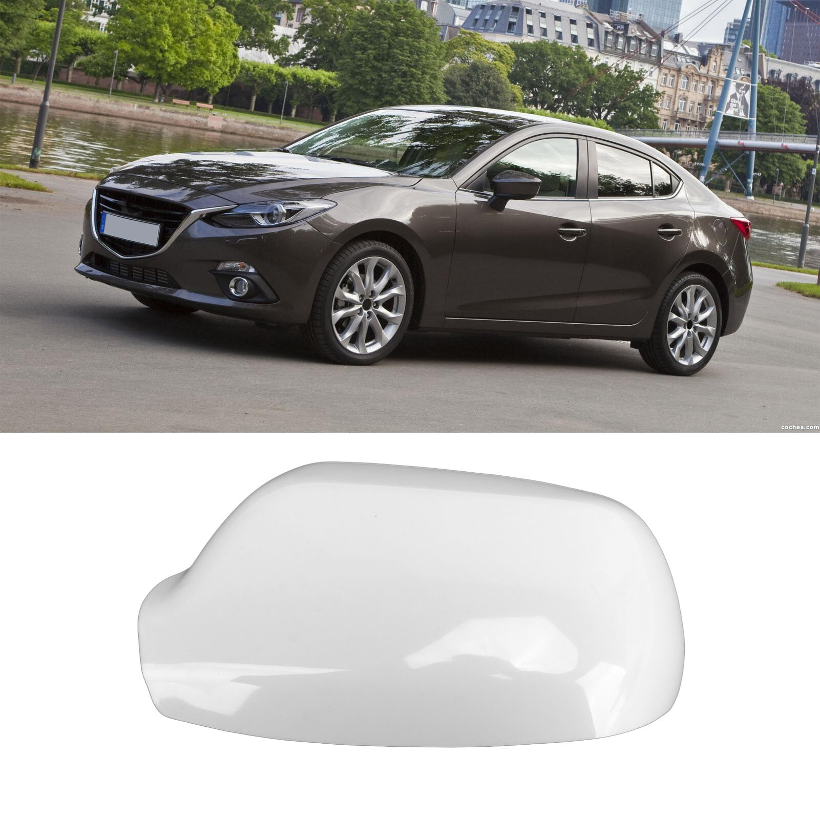 Крышка бокового зеркала для Mazda 3 2008-2013, левая, из АБС, высокопрочная, износостойкая, замена