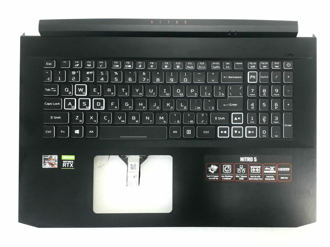 Клавиатура Acer Nitro 5 AN517-41 под видеокарту GTX1660 / RTX2060 6B. QCUN2.005