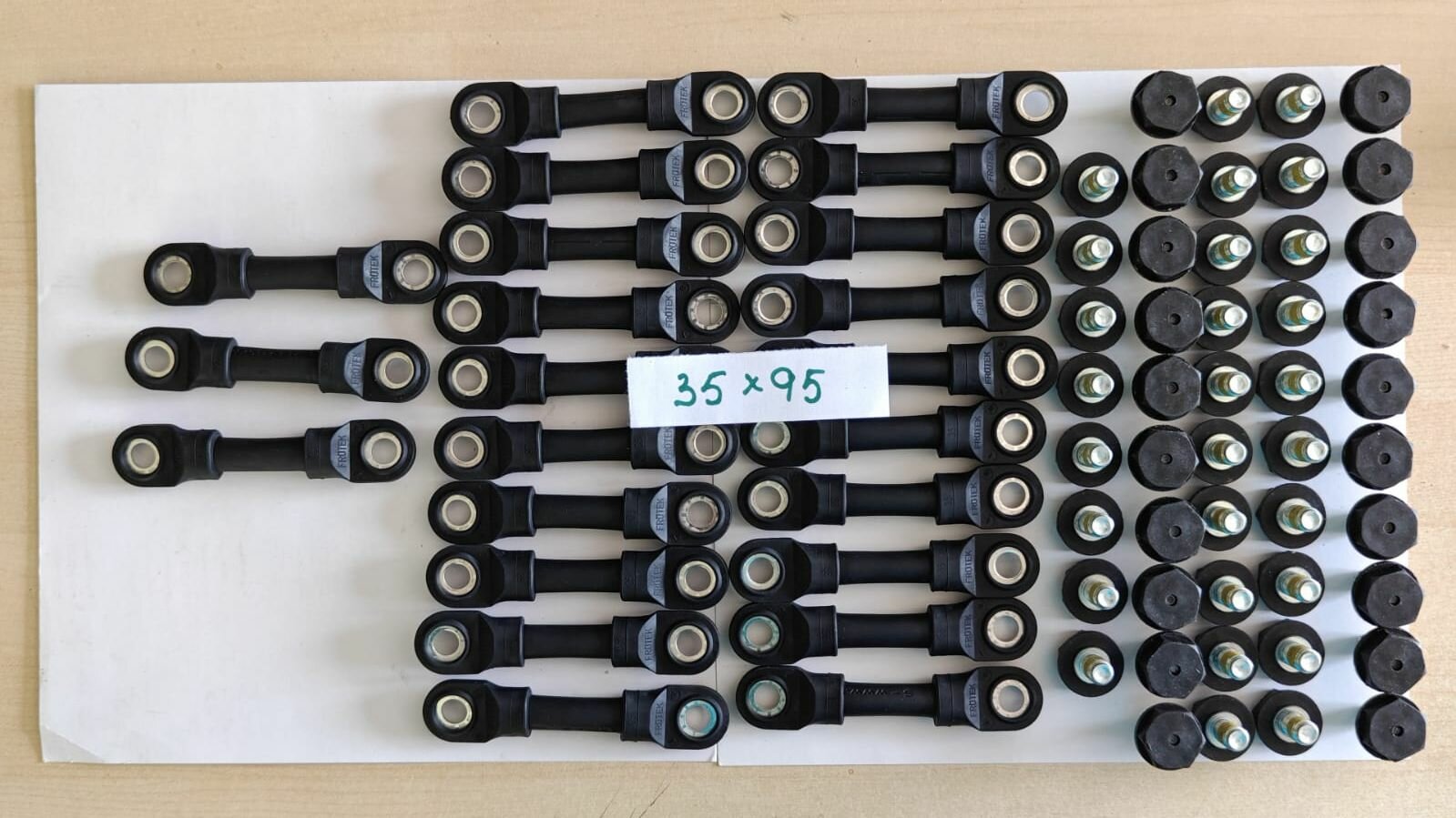 Комплект перемычки гибкие Frotek 35x95 (23 шт) и болты (48 шт) для аккумулятора 48V