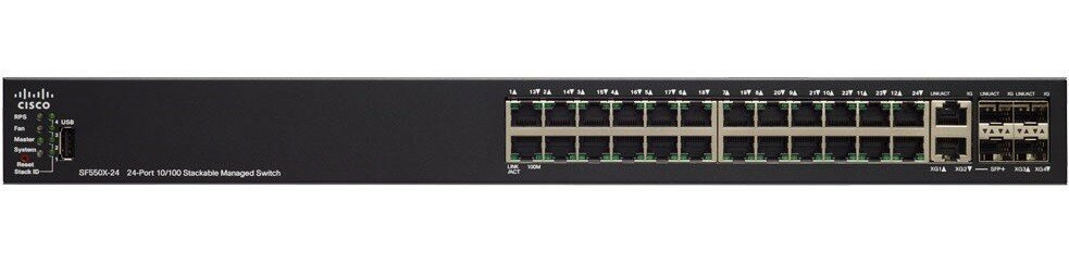 Коммутатор Cisco Small Business 500 Series SF550X-24-K9-EU