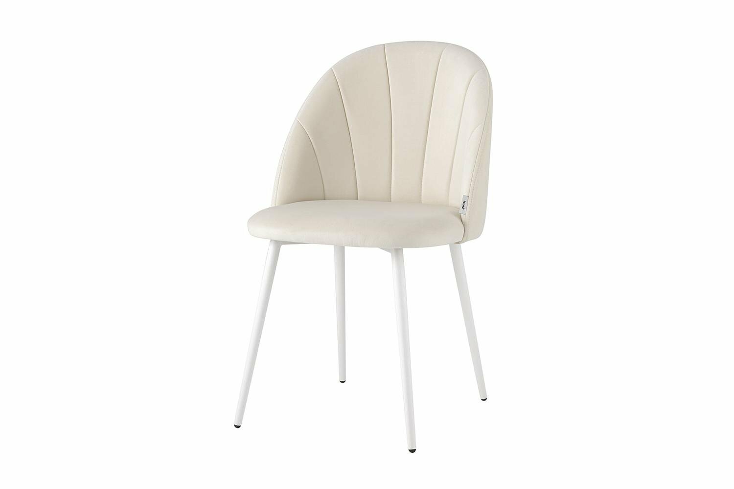 Стул кухонный Логан New 50х87х50 см, мягкий, обивка велюр, цвет молочный/белый