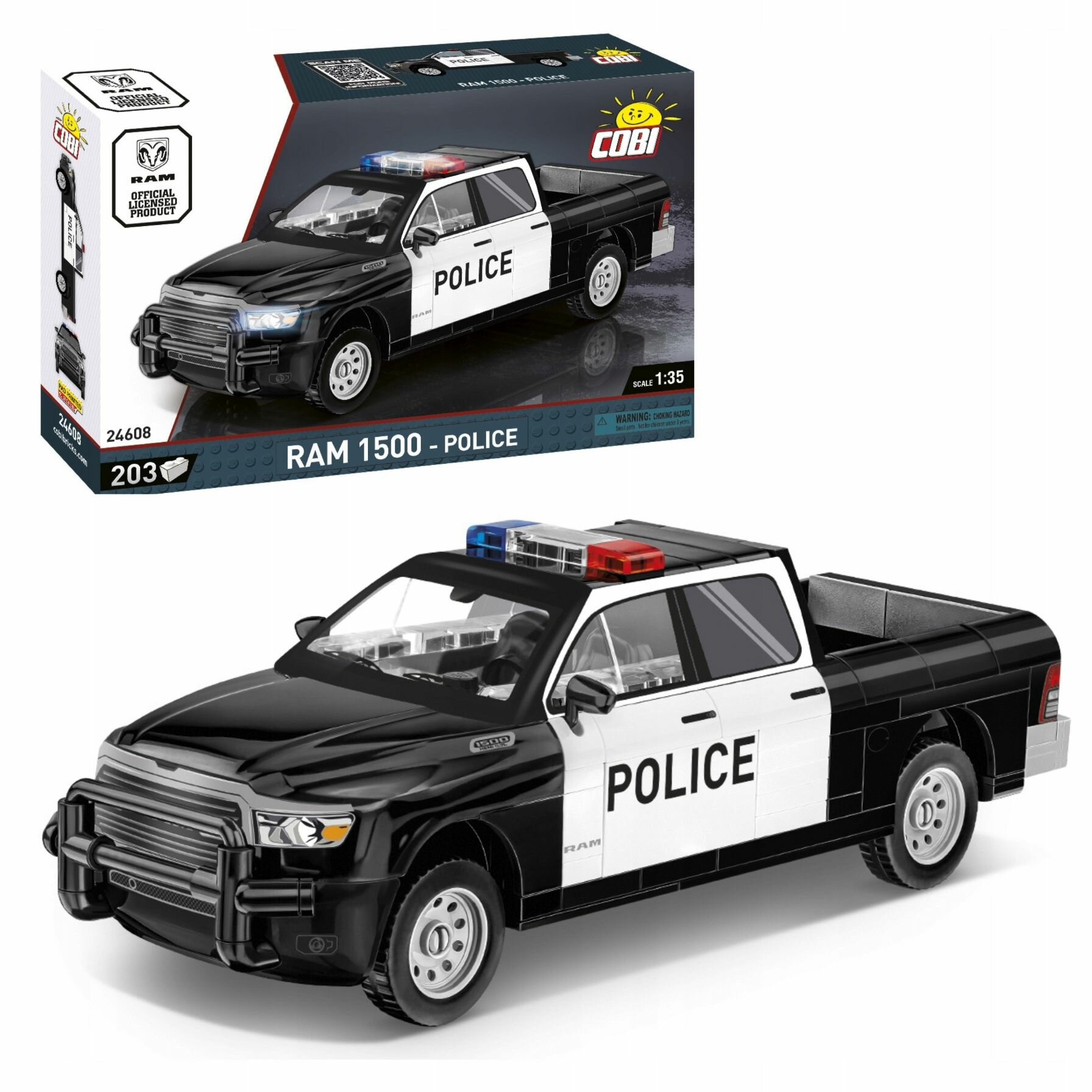 Конструктор пластиковый Cobi - Автомобиль RAM 1500 Полиция - Коби 24608