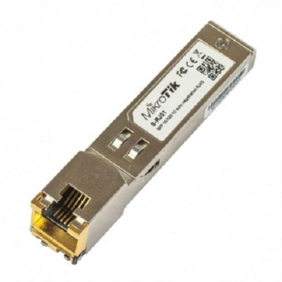 Mikrotik S-RJ01 Трансивер Mikrotik 10/100/1000Mbit/s SFP - RJ45 Gigabit Ethernet
