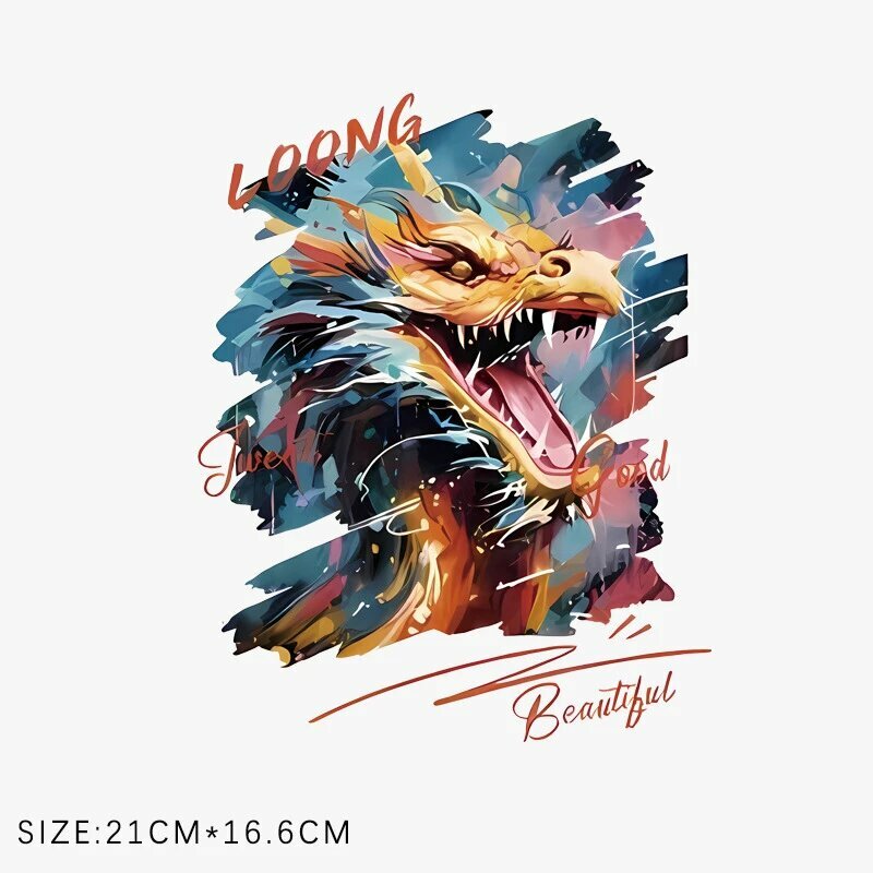 Нашивка с драконом Loong Totem, цвет SXTH00182-3