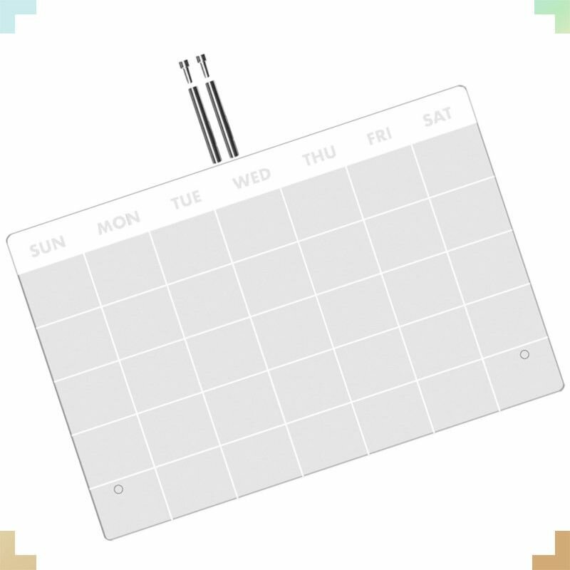 Прозрачная доска для письма, магнитная белая доска, акриловая, для заметок, прозрачная для стола, с большим держателем для ручек, настольная--