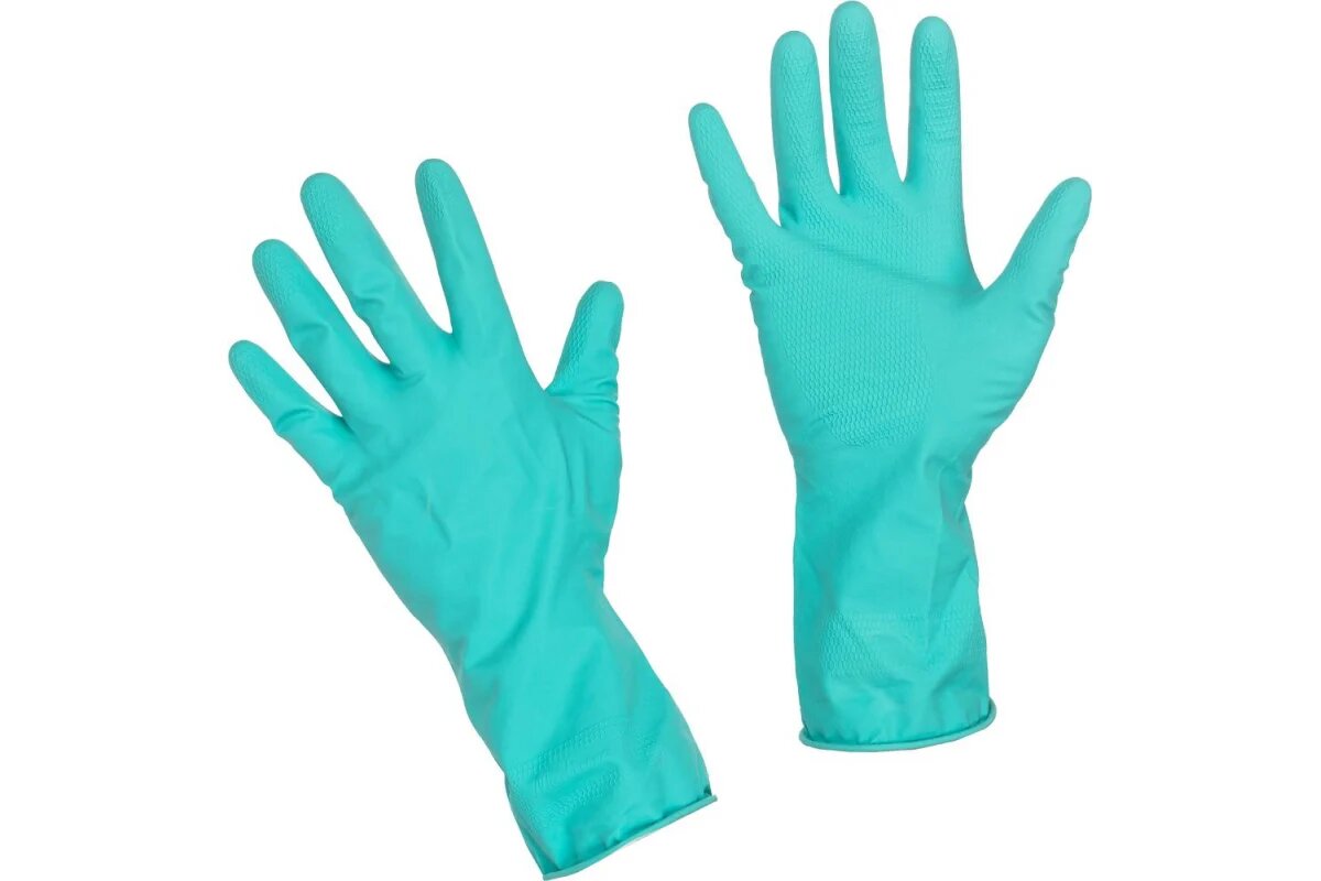 Paclan Practi Extra Dry Перчатки резиновые L тиффани/синий 10 шт в ассортименте