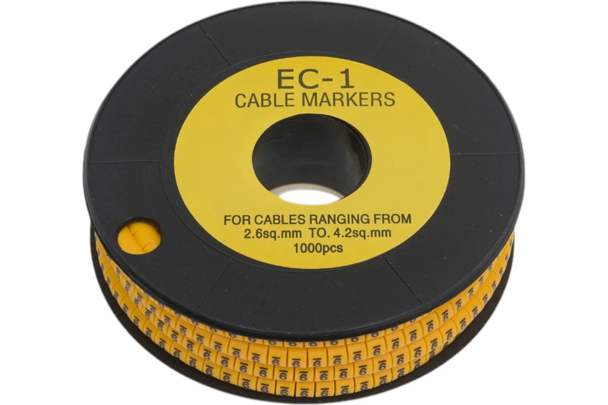 APEX кабельный маркер 2,5 мм2 9 ЕС-1, код ES31034, набор 1000 шт, маркировка кабелей
