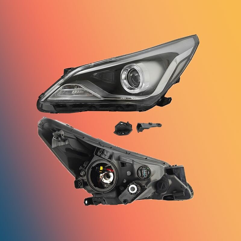 Фара левая для Хендай Солярис 1 рестайлинг 2014-2017, Hyundai Solaris 1 рестайлинг фара левая 221-1166CL, oem 921014L700