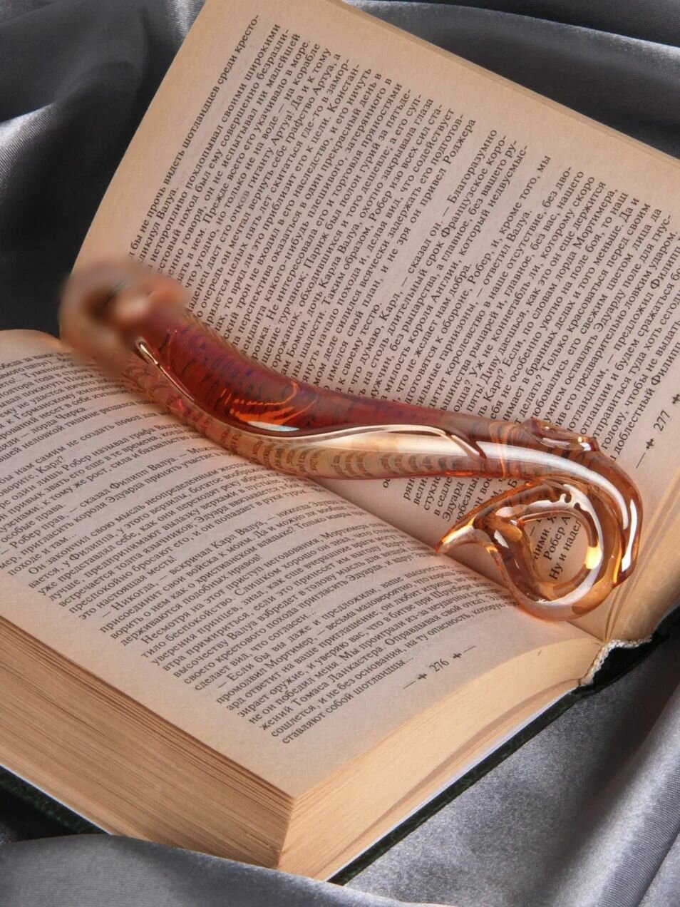 Фаллоимитатор стеклянный с кольцом