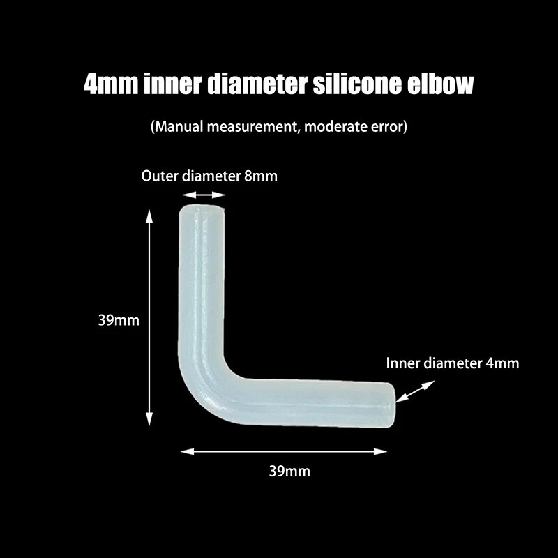 5 шт, силиконовый колено, гибкий ремонтный соединитель, жесткая трубка, мягкий соединитель, эластичная резиновая муфта под прямым углом, труба для орошения сада