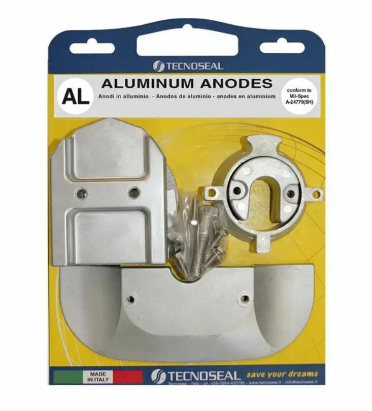 Комплект анодов для Mercruiser Alpha one Gen II, алюминий (10270005)