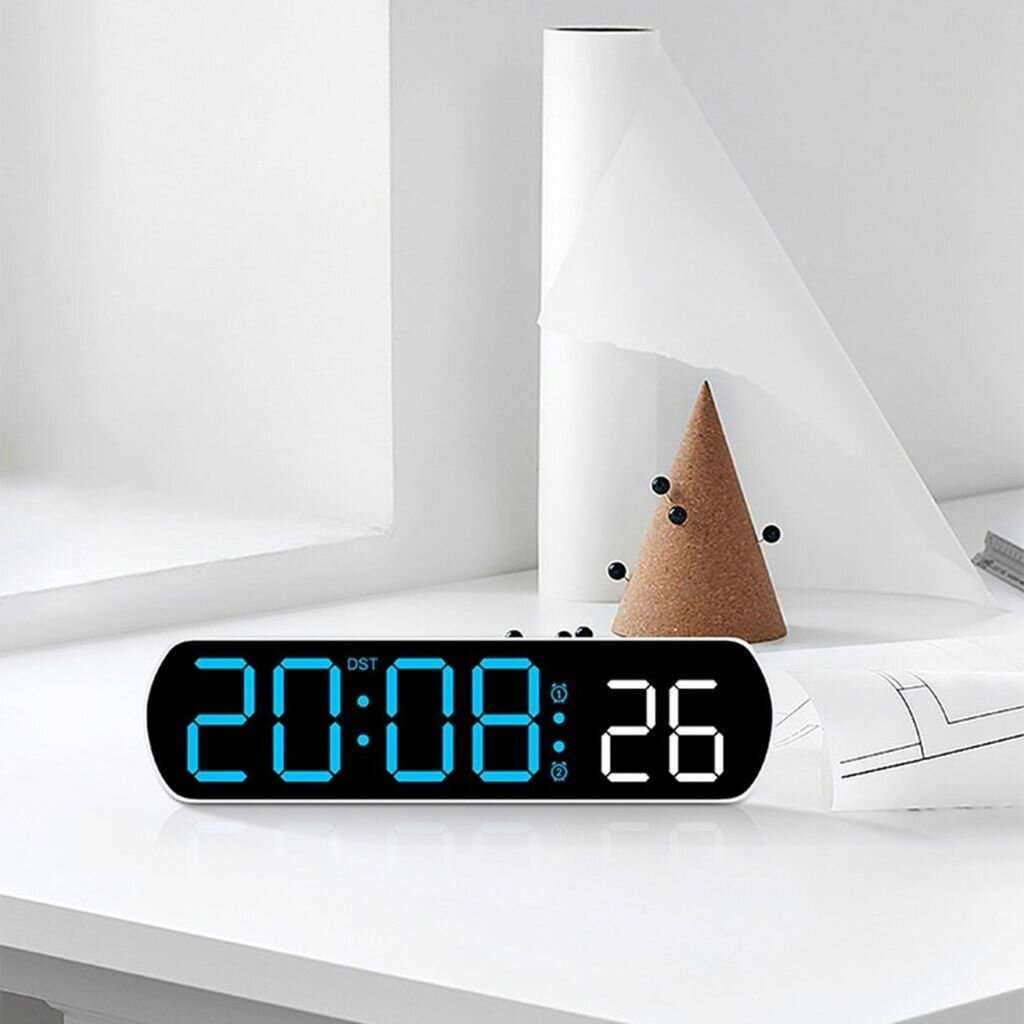 Настольные часы, Многофункциональные электронные часы с хронографом Nordic-Синие