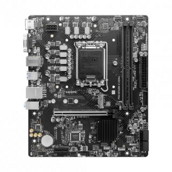 Материнская плата MSI Soc-1700 PRO B760M-E DDR4 ,2xDDR4 1xM.2 4xSATA D-SUB HDMI / mATX