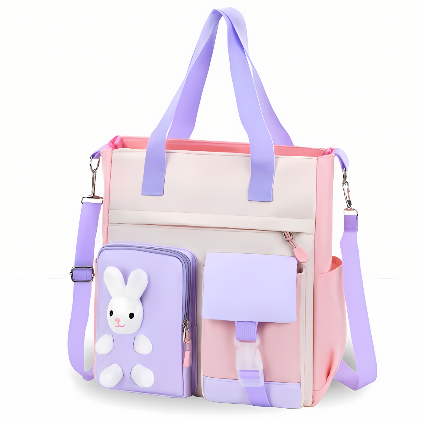 Сумка-мессенджер для учеников начальной школы, для девочек, через плечо, фиолетовая